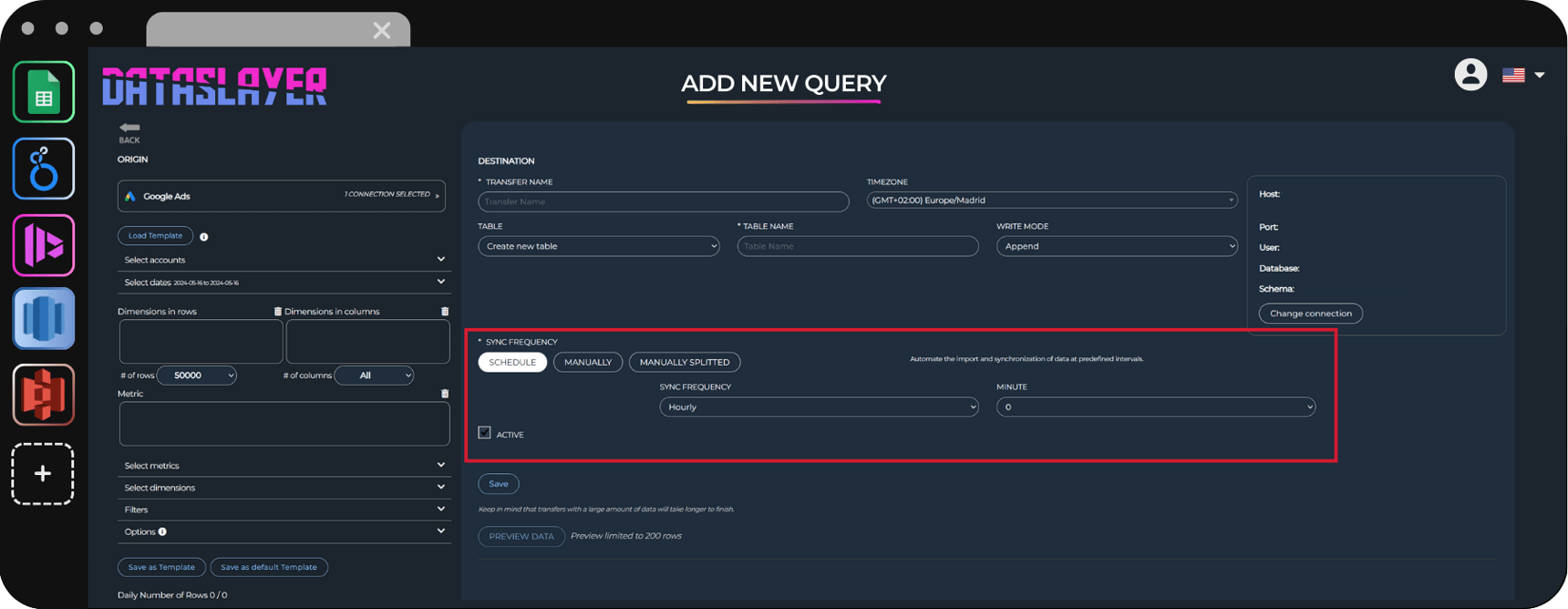 Understanding the Sync Frequencies in the Amazon RedShift Destination