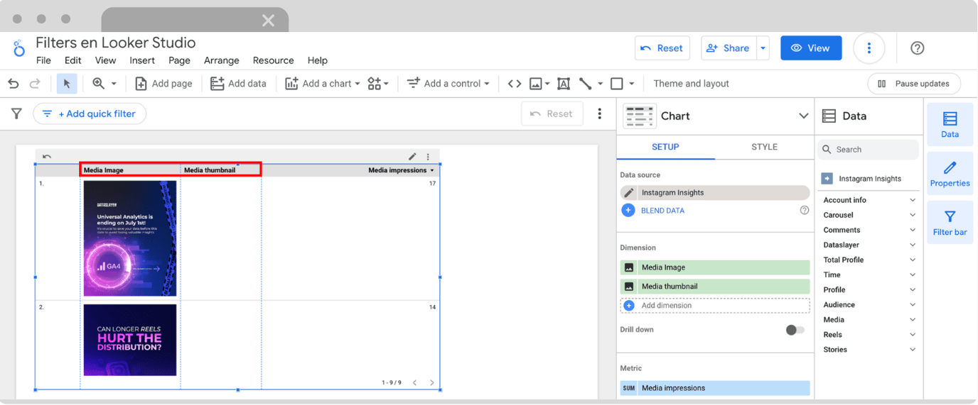 How to filter, sort, and run calculations in Looker Studio