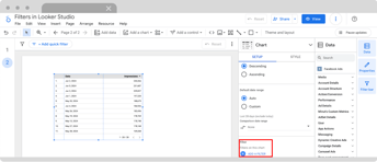 How to filter, sort, and run calculations in Looker Studio