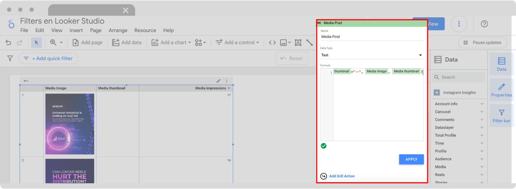 How to filter, sort, and run calculations in Looker Studio