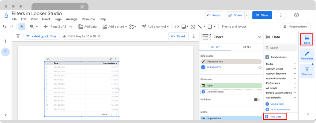 How to filter, sort, and run calculations in Looker Studio