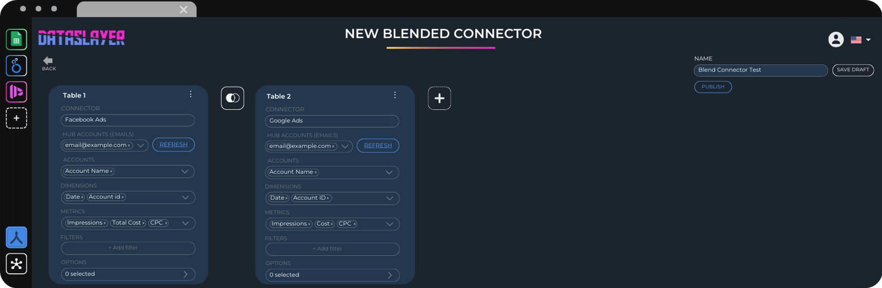 What is a Blended Connector in Dataslayer