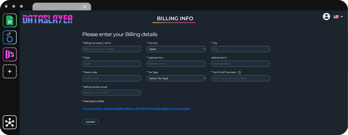 Understanding the billing information