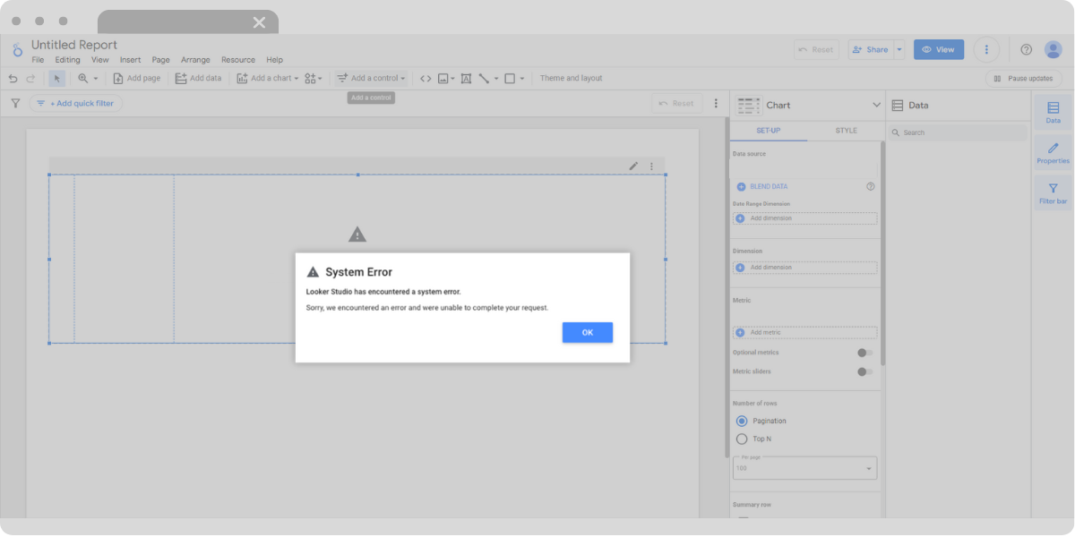 Understanding Looker Studio: Troubleshooting Common Errors