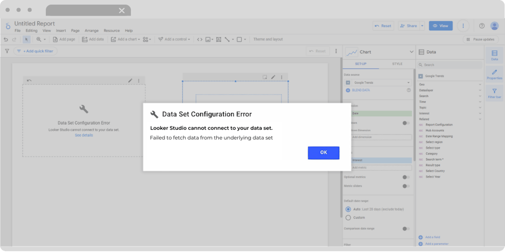 Understanding Looker Studio: Troubleshooting Common Errors